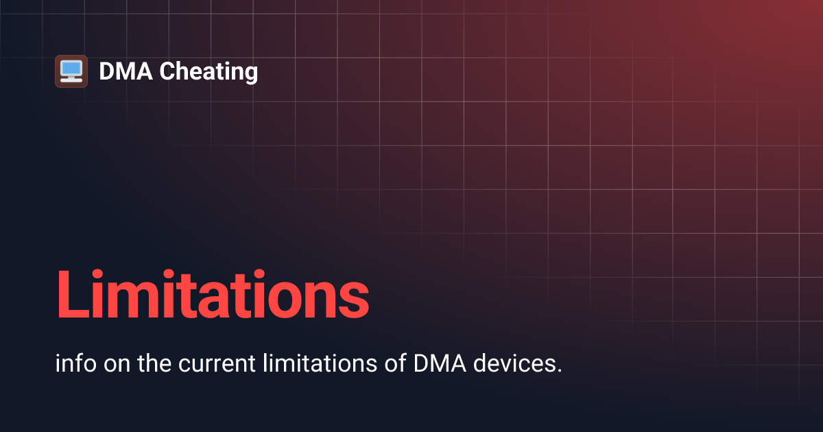 Limitations | DMA Cheating